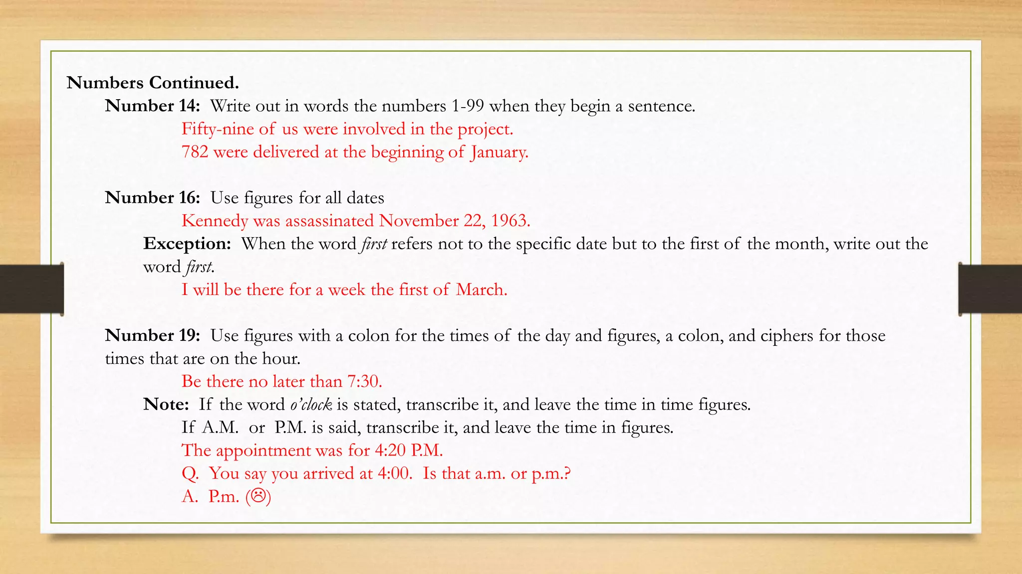 Punctuation in Numbers | PPTX