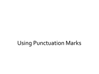 Punctuation powerpoint | PPTX