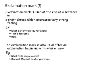 Punctuation powerpoint | PPTX
