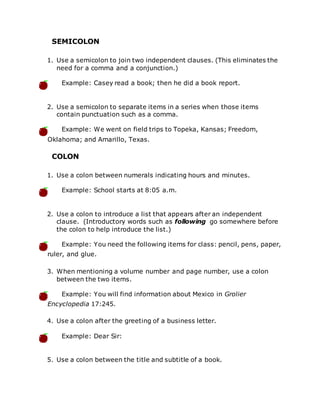 Punctuation marks and their rules. | DOCX