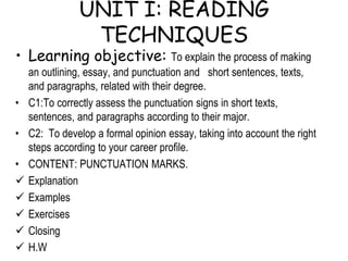 Punctuation for non native speaker and native | PPT