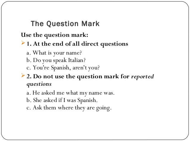 Question Mark How To Use Question Marks With Examples 7