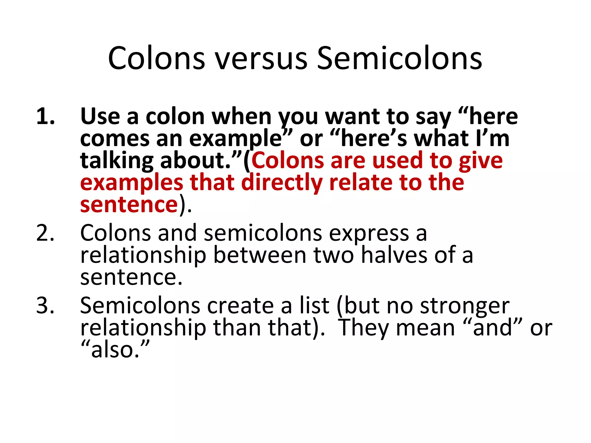 Punctuation 5 | PPT