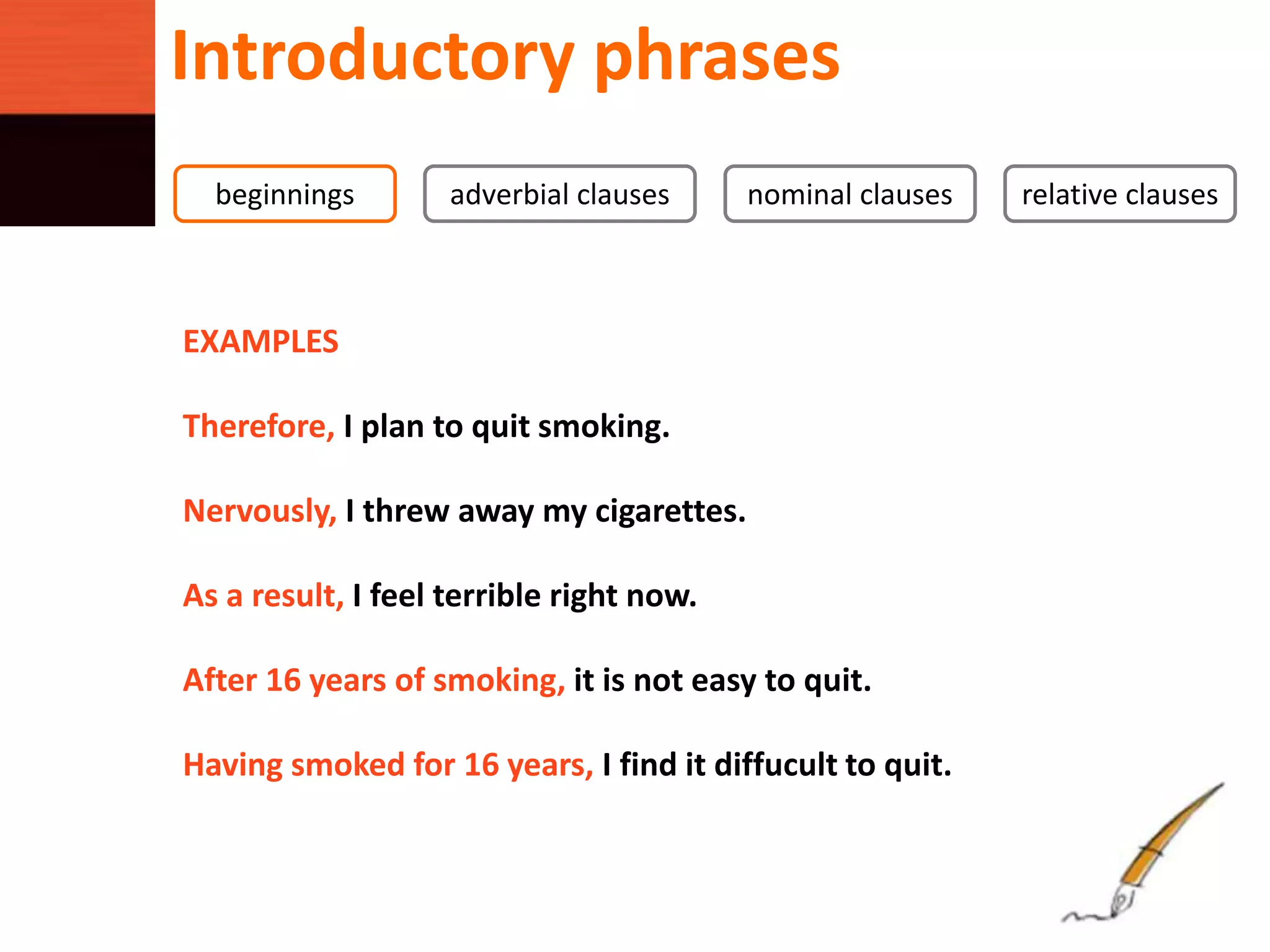 Punctuation_adverbial_nominal_relative_clauses_introductions.ppt