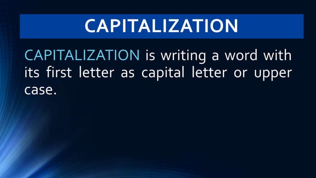 PUNCTUATION AND CAPITALIZATION LESSON.pptx | Books and Literature