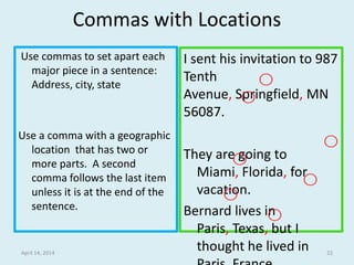 Punctuation and Mechanics with Video | PPTX
