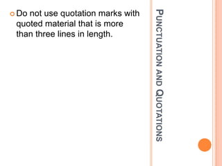 Punctuation And Quotations | PPT