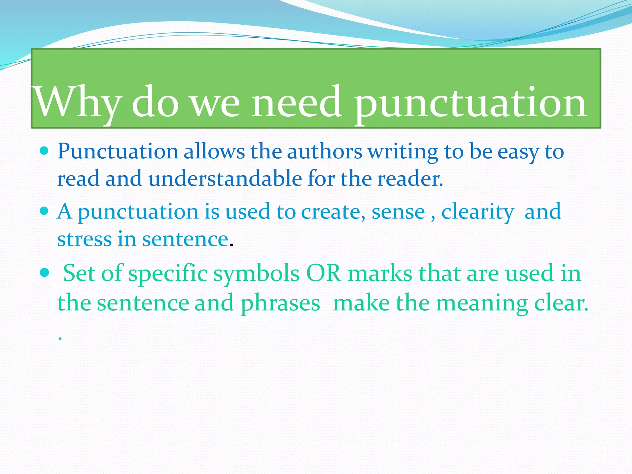 Punctuation at power point | PPTX | Desserts and Baking | Food & Drink
