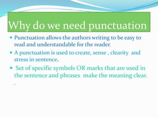 Punctuation at power point | PPTX | Desserts and Baking | Food & Drink