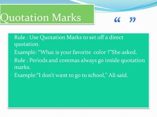 Punctuation at power point | PPTX | Desserts and Baking | Food & Drink