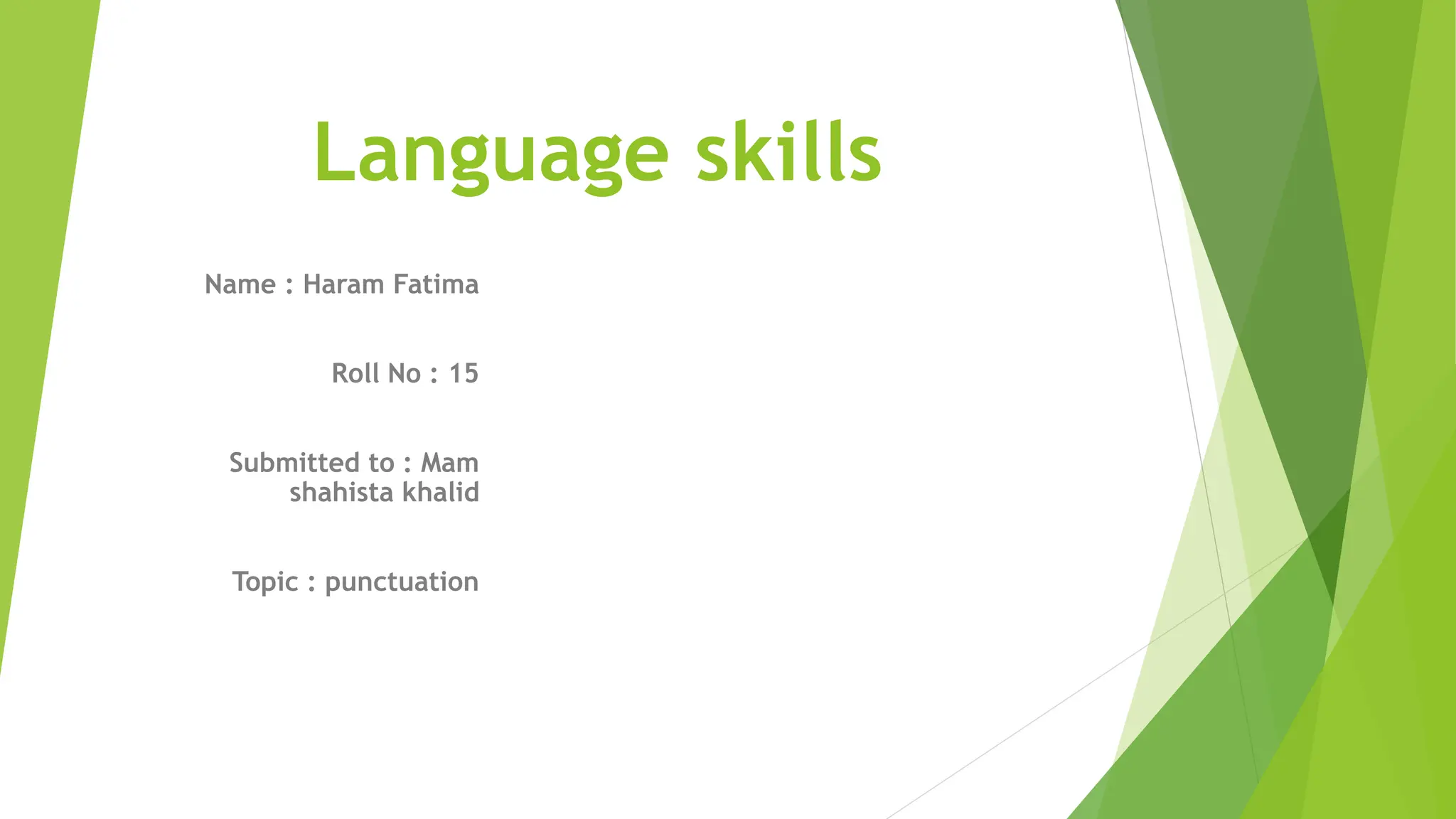 punctuation by Harram Fatima.pptx