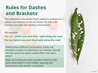 Punctuation Choices for Impact - Dashes and Brackets PowerPoint.pptx