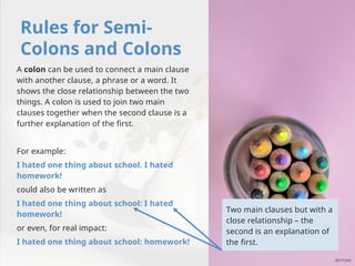 Punctuation Choices for Impact - Semi-Colons and Colons PowerPoint1.pptx