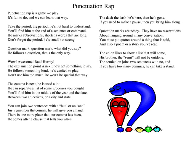 Punctuation (end marks) | PPT