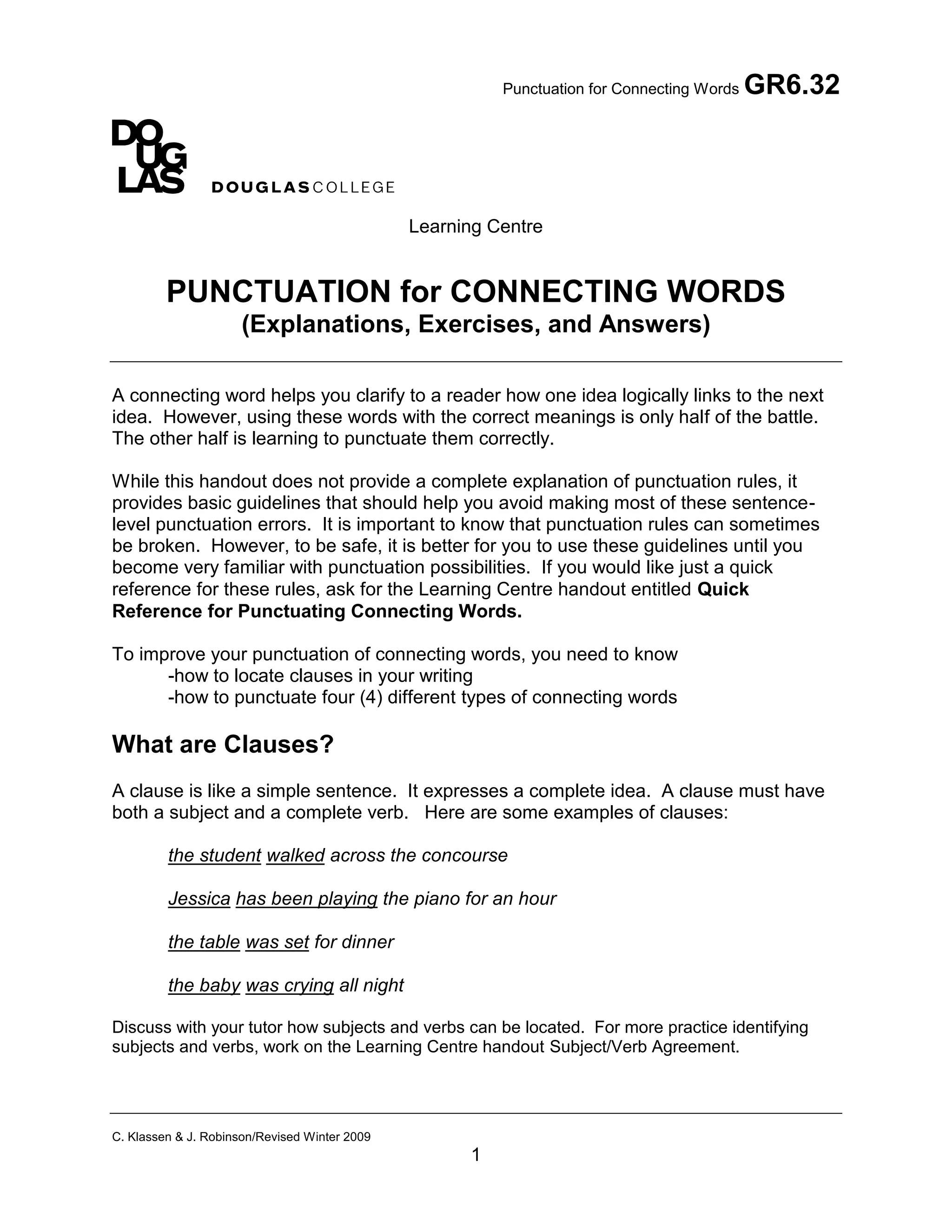 Punctuation for connecting words | PDF