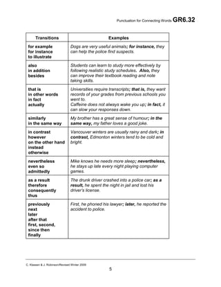 Punctuation for connecting words | PDF