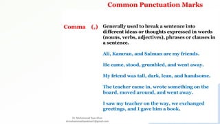 Punctuation in English: an introduction | PPTX