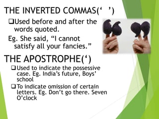 Punctuation in English | PPT