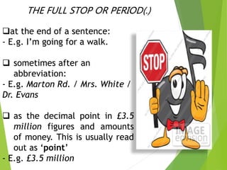 Punctuation in English | PPT