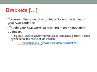 Punctuation in writing | PDF