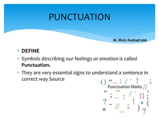 Punctuation its types with Uses | PPT