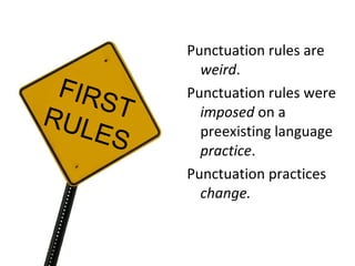 Punctuation lecture | PPT | Consumer Electronics | Technology & Computing
