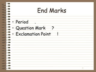 Punctuation marks | PPT