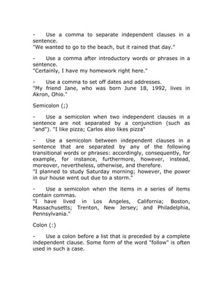 Punctuation marks | PDF