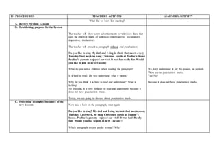 DIFFERENT KINDS OF SENTENCE (Punctuation marks) | DOCX