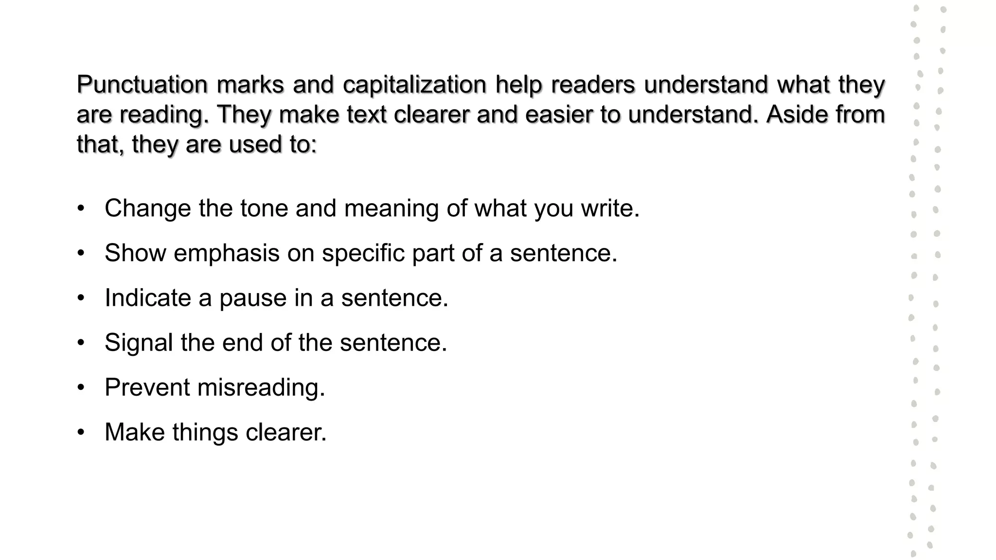 Punctuation marks and capitalization | PPTX