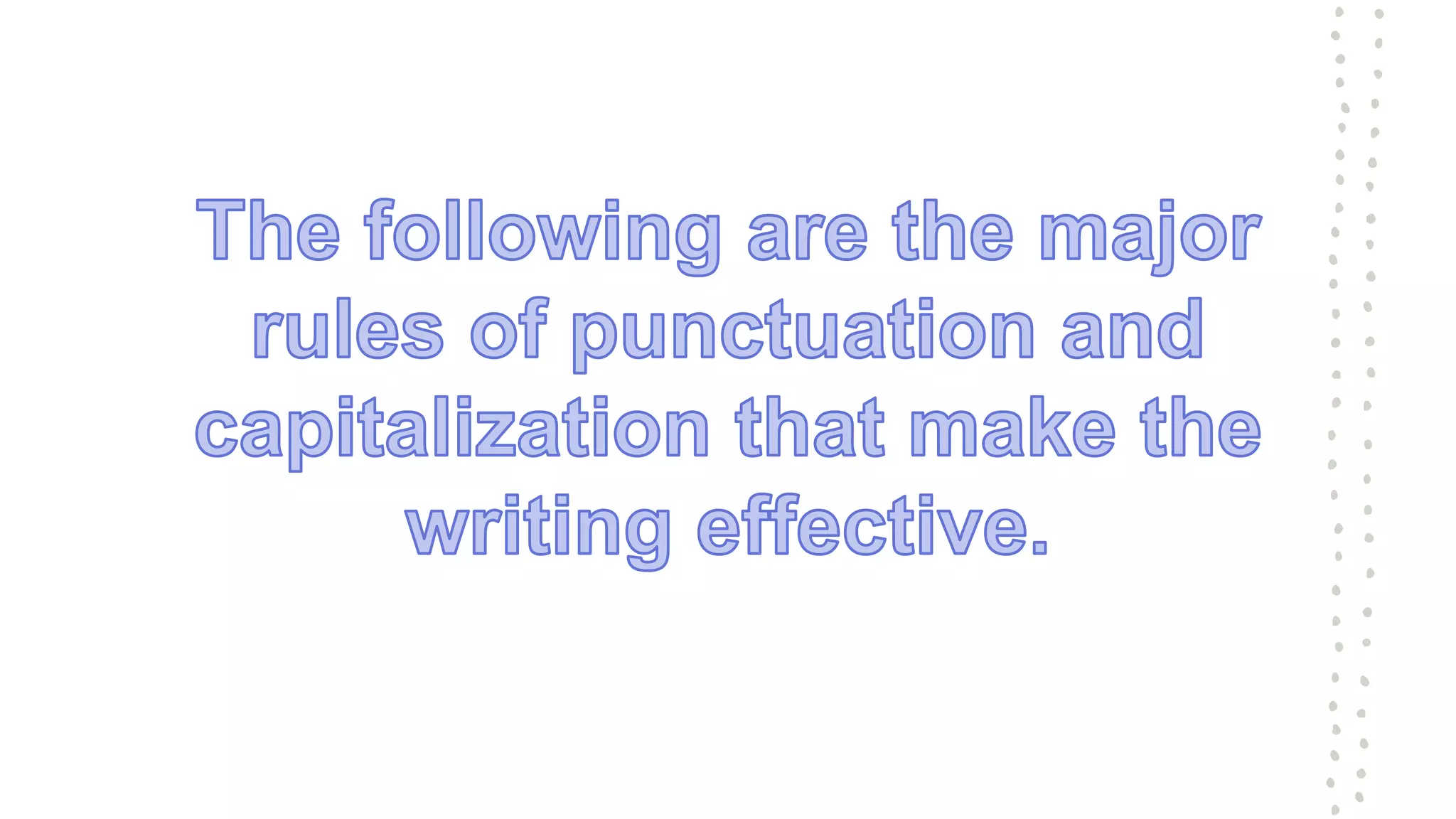 Punctuation marks and capitalization | PPTX