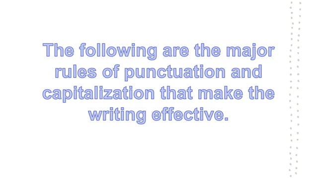 Punctuation marks and capitalization | PPTX