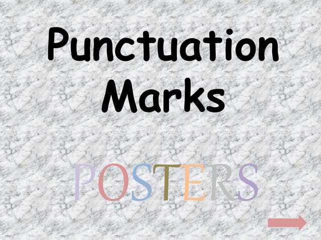 Punctuation marks ppt | PPTX