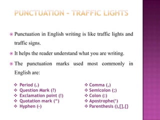 Punctuation part 1 | PPTX