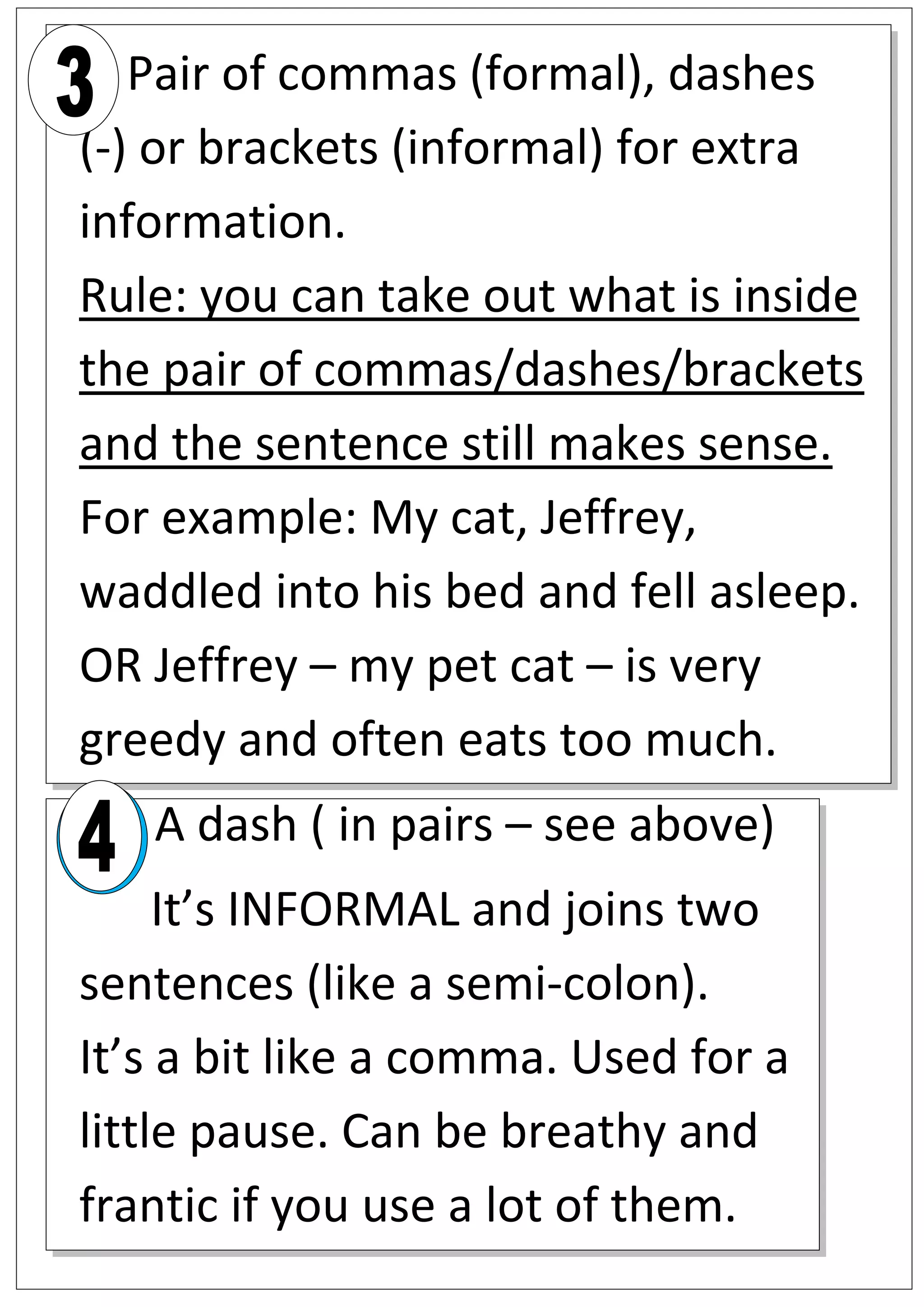 Punctuation poster | DOCX