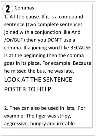 Punctuation poster | DOCX