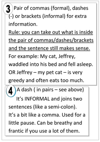 Punctuation poster | DOCX