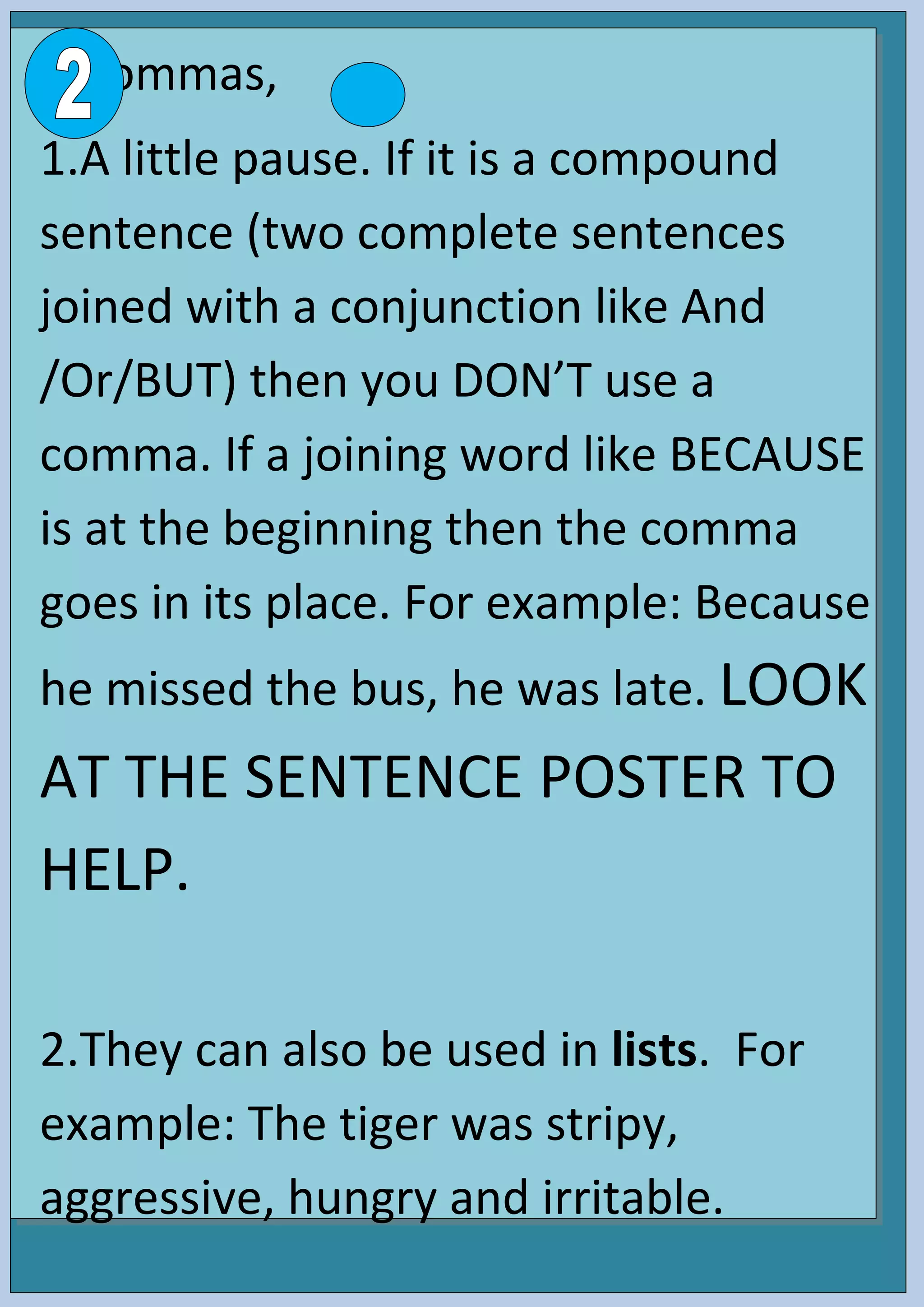 Punctuation poster | DOCX