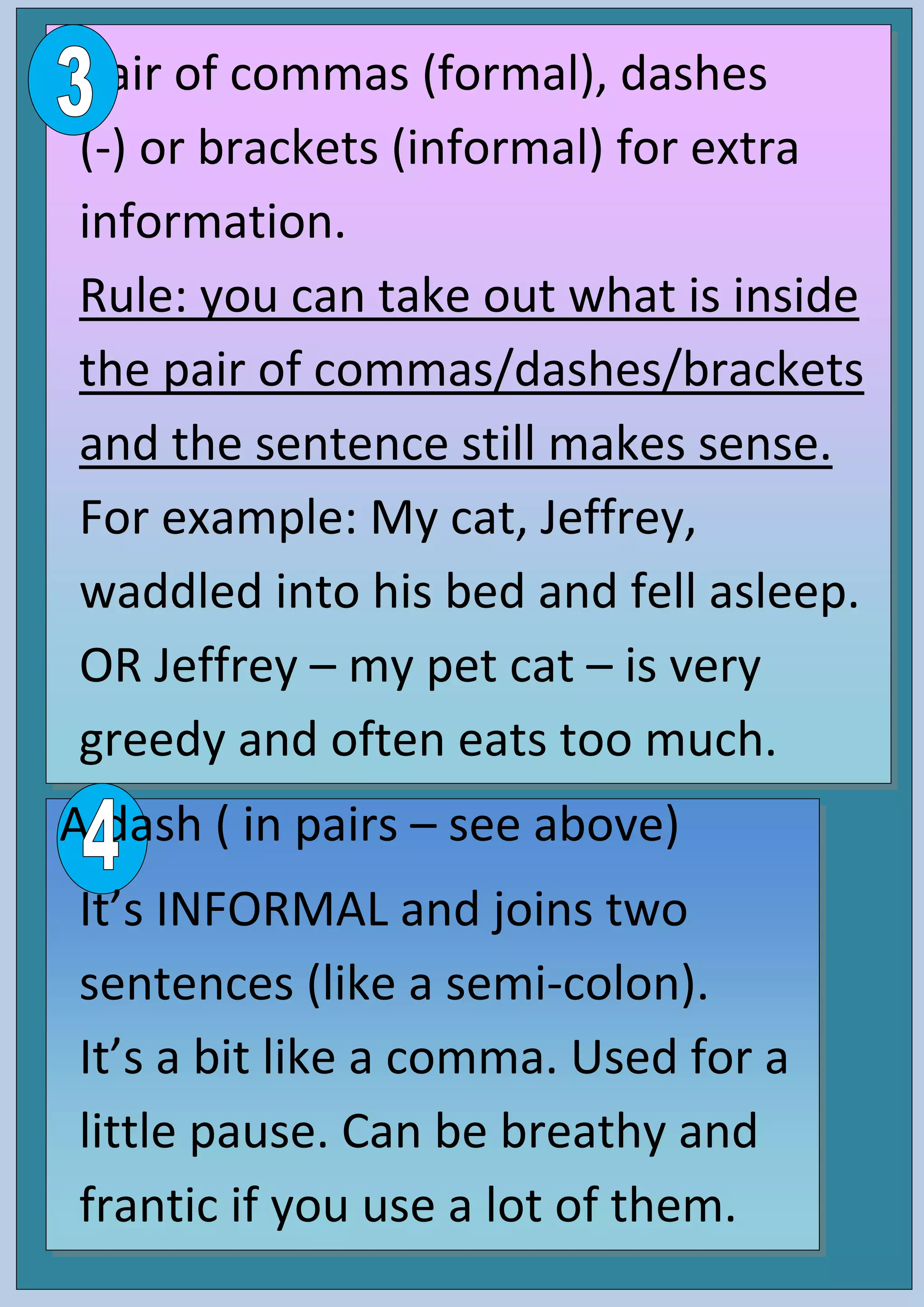 Punctuation poster | DOCX