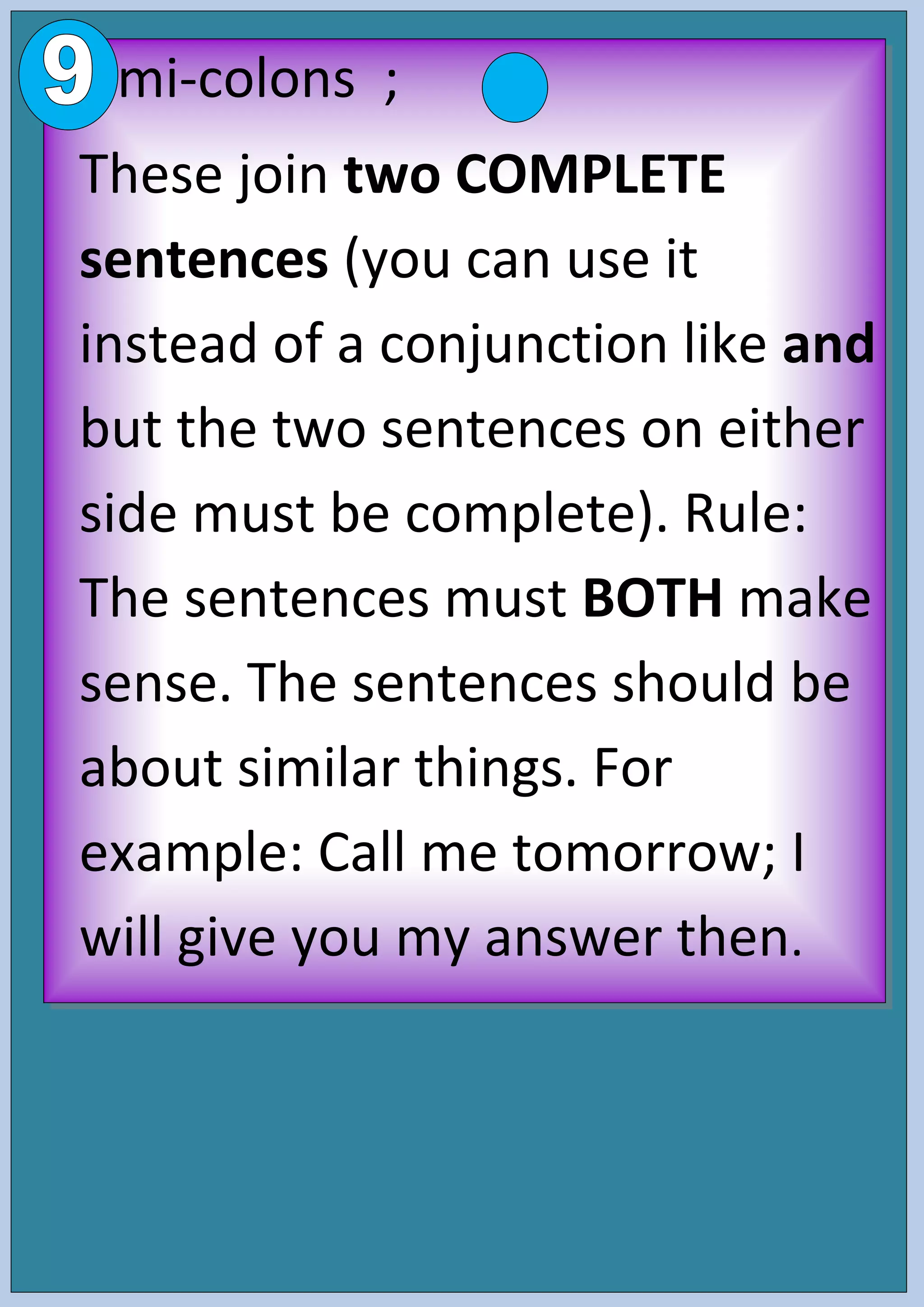 Punctuation poster | DOCX
