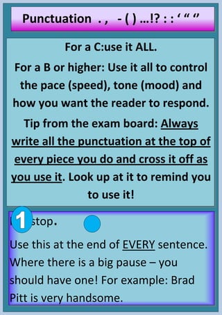 Punctuation poster | DOCX