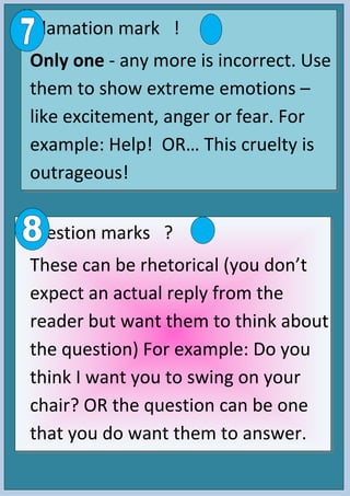 Punctuation poster | DOCX