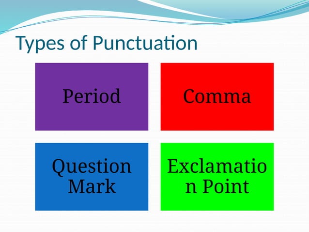 a power point presentation for punctuation | PPT