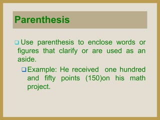 Punctuation powerpoint presentation | PPTX