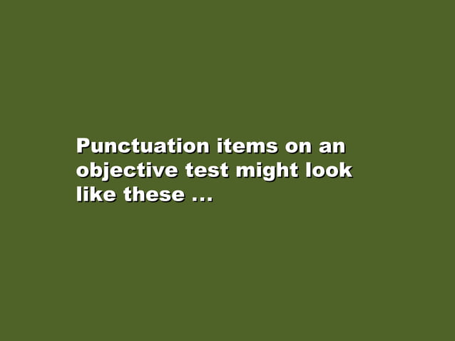 Punctuation ppt | PPT