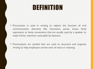 punctuation ppt for students in colledge | PPTX