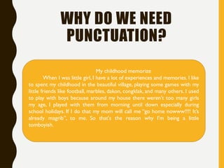 punctuation ppt for students in colledge | PPTX