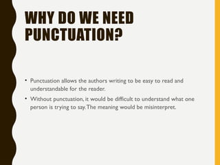 punctuation ppt for students in colledge | PPTX