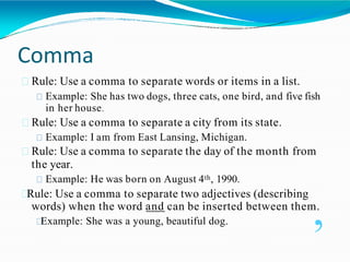 punctuations in English grammar.pptx. Pdf | PDF