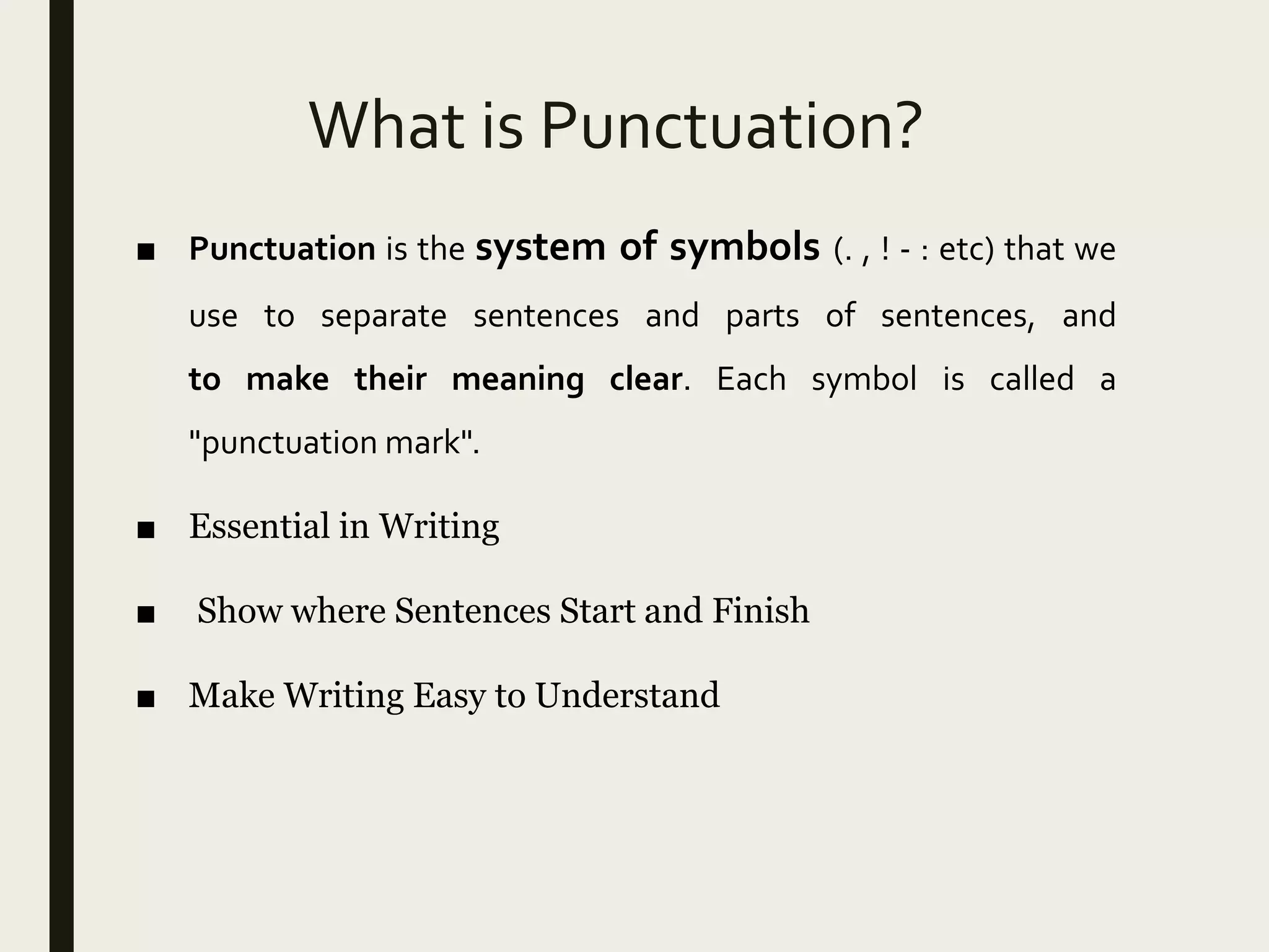 Punctuation Marks in English Grammar | PPTX